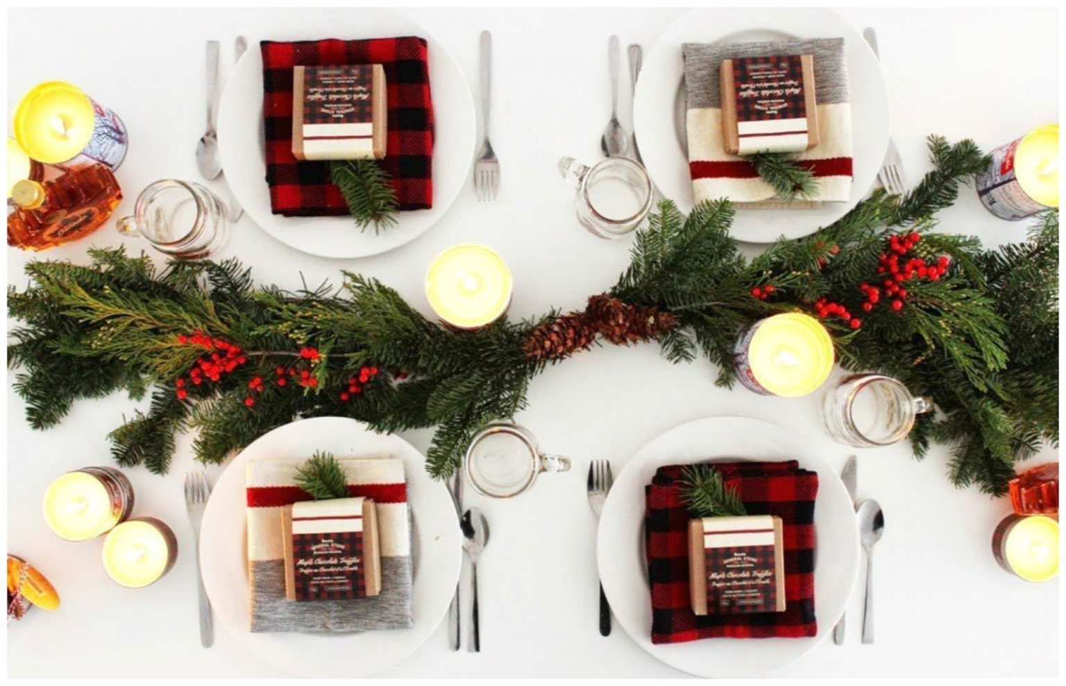 Fantastic Festive Christmas Table Decorations - Tasty Food Ideas